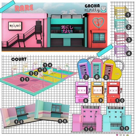 Second Life Marketplace - ninety - Milk Fresa Machine Pink
