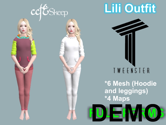 Second Life Marketplace - Skeep - Tweenster - Lili Outfit - DEMO