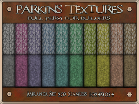 Second Life Marketplace - Parkins Textures - Miranda Set - 20x Full ...