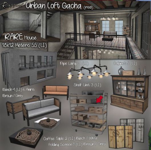 Second Life Marketplace - Rassuel-Urban Loft -House RARE