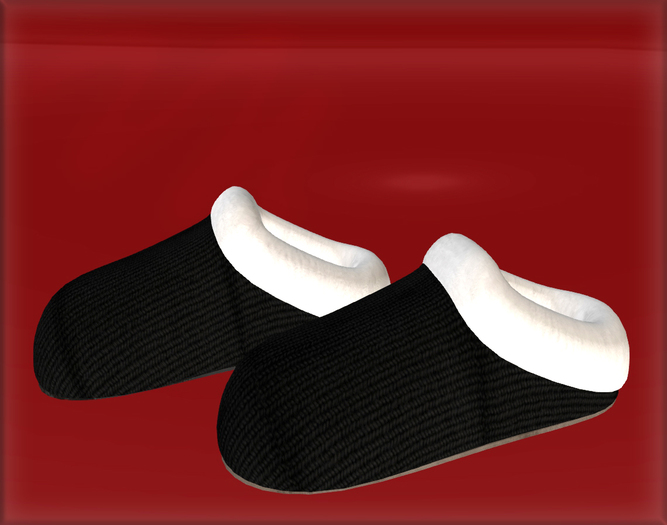 Second Life Marketplace - Plusch slippers black