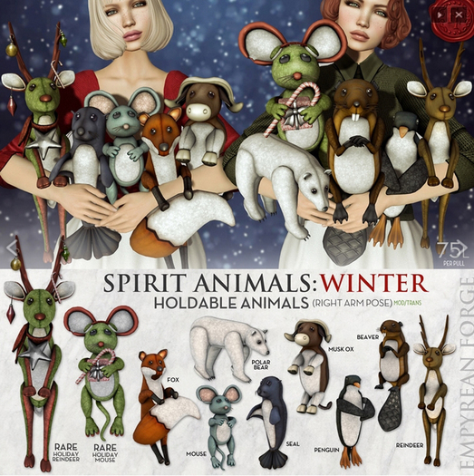 Second Life Marketplace - EF: Spirit Animals: Winter - Musk Ox [BOXED]