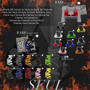Second Life Marketplace - SEUL - Flame Bra - Lara - Navy