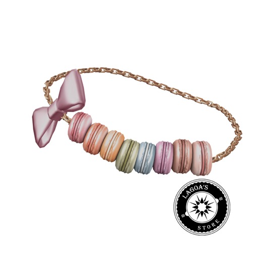 Second Life Marketplace - Macaron Dream Buffet - Macaron Bracelet (WEAR)
