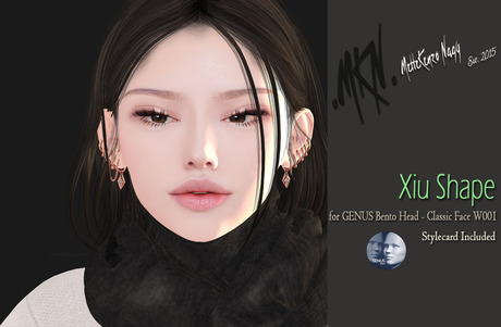 Second Life Marketplace - . MKN . Xiu Shape (Genus Classic Face W001 ...