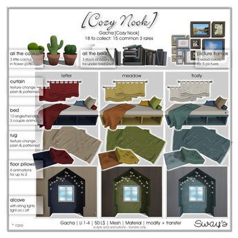 Second Life Marketplace - Sway's [Cozy Nook] rug . frosty