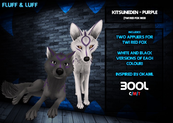 Second Life Marketplace - F&L - Kitsuneden - Red Fox Applier Mod ...