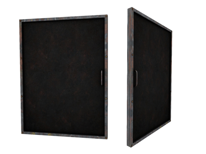Second Life Marketplace - [SL]Mesh Metal Door COPY/MOD (boxed)