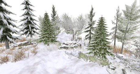Second Life Marketplace - ~ xantes ~ Snowy Rock Hillock with Winter ...