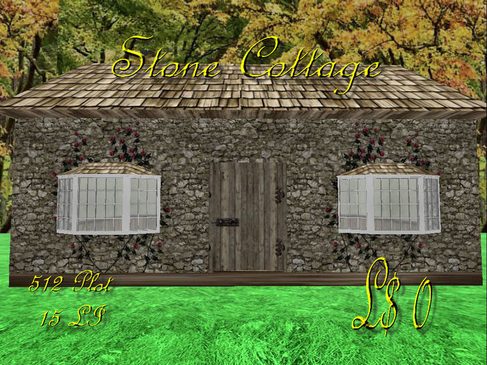 Second Life Marketplace - {NSA} Happy Homes - Stone Cottage