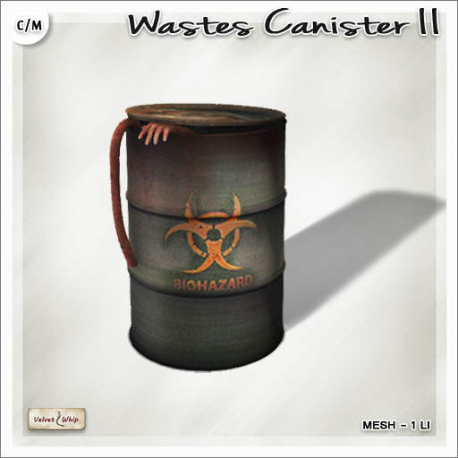 Second Life Marketplace - [V/W] Wastes Canister II - Rusty Bio-Hazard ...