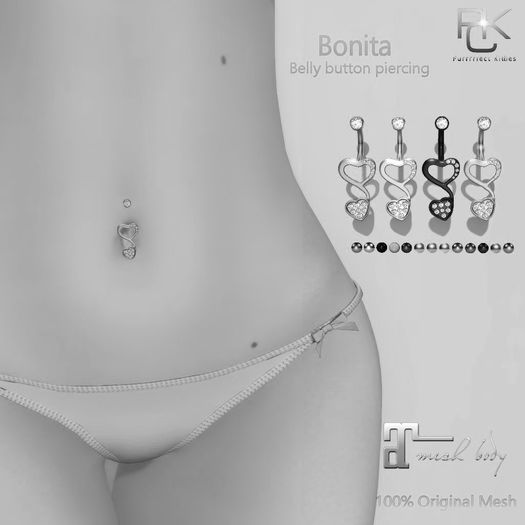 Second Life Marketplace Pkc Bonita Belly Button Piercing Demo