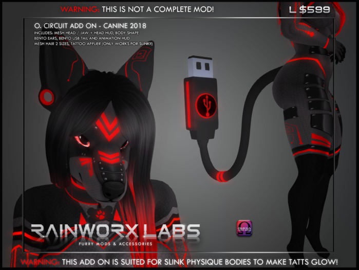 Second Life Marketplace - [RL] OMEGA FEMALE - CIRCUIT ADD ON 2018 ...