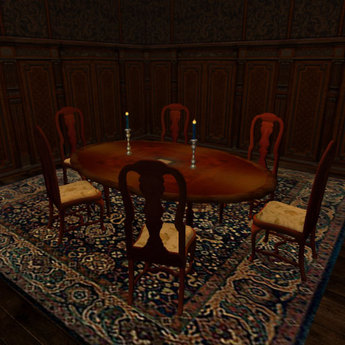 Second Life Marketplace - Dining Table Set Louise