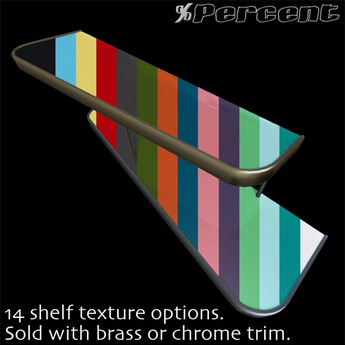 Second Life Marketplace - % Sheila Shelves (brass) *MESH*