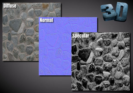 Second Life Marketplace - JU Stone Wall Round 002 3D Textures Full Perm