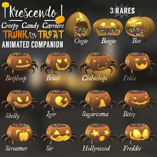 Second Life Marketplace - [Kres] Creepy Candy Carriers - Felix