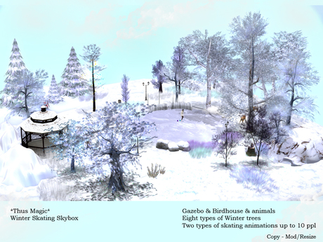 Second Life Marketplace - *Thus Magic*~Winter Skating Skybox with Gazebo
