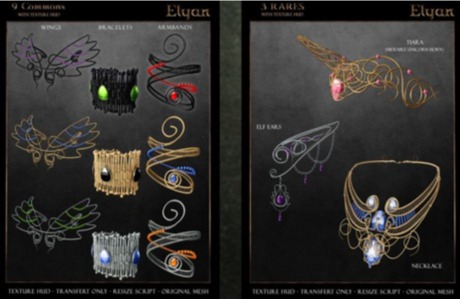 Second Life Marketplace - .aisling. Elyan - Wings (Black)
