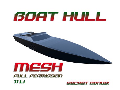 Second Life Marketplace - Mesh Boat Hull :: FP