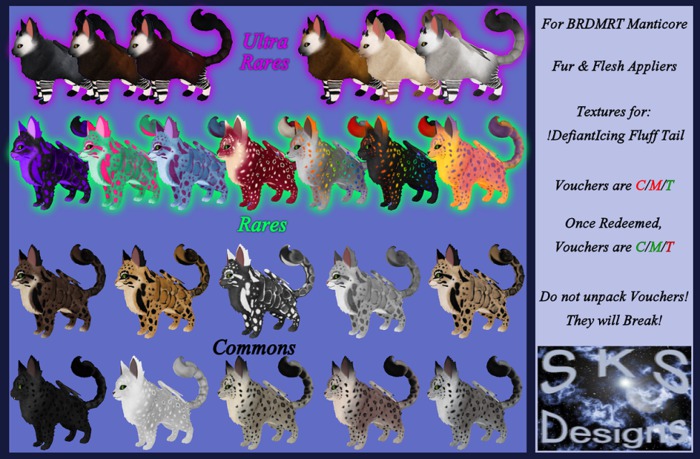 Second Life Marketplace - SKS Leopard Manticore Gacha