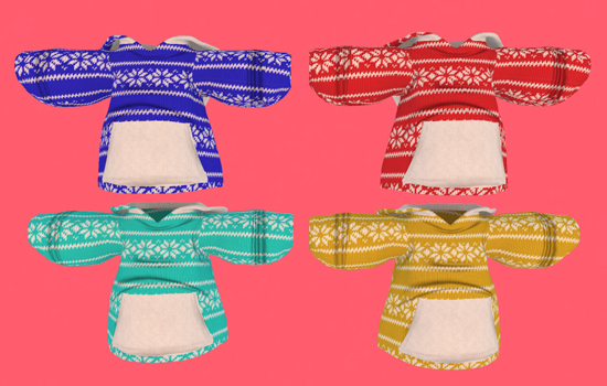 Second Life Marketplace Lexxie Dinkies Holiday Sweaters
