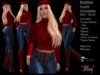 Second Life Marketplace - *BSASSY* BOBBIE JEANS OUTFIT COMPLETE RED-BLUE