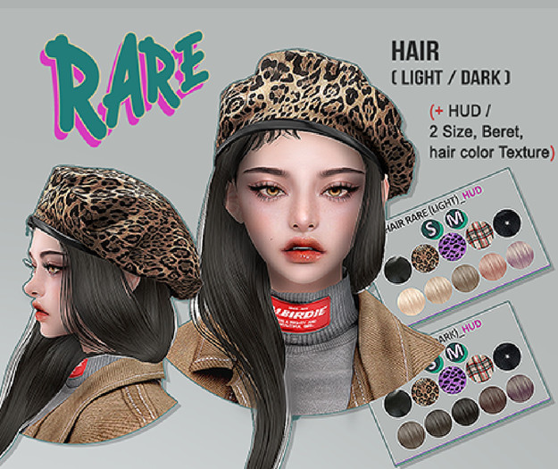 Second Life Marketplace - `M.BIRDIE / MiMi look. Hair (Light) RARE