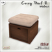 Second Life Marketplace - [V/W] Cozy Pouf II Walnut - Squared seat with ...