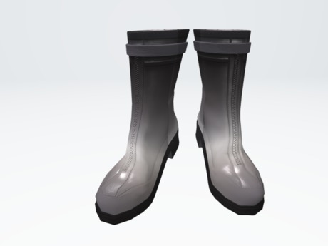 Second Life Marketplace - ARMAGEDDON ANKLE URBAN CYBER BOOTS STEEL GREY ...