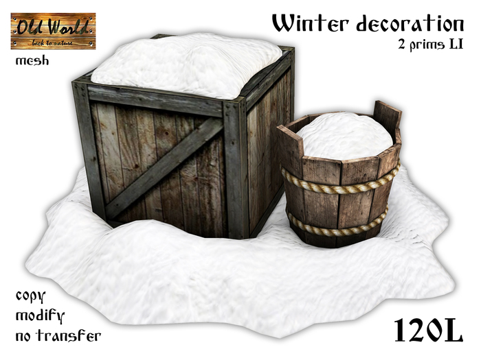 Second Life Marketplace - Medieval winter decor with snow v3 - Old ...