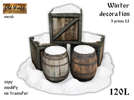 Second Life Marketplace - Medieval winter decor with snow v1 - Old ...