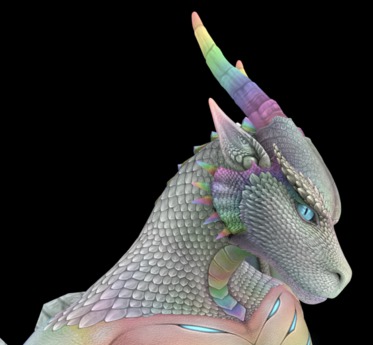 Second Life Marketplace - [HimeChan] Pearlescent JOMO Dragon Male Mod