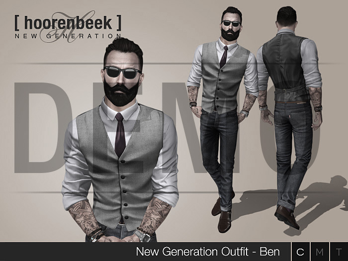 Second Life Marketplace - Complete Outfit - Ben - Signature, Belleza ...