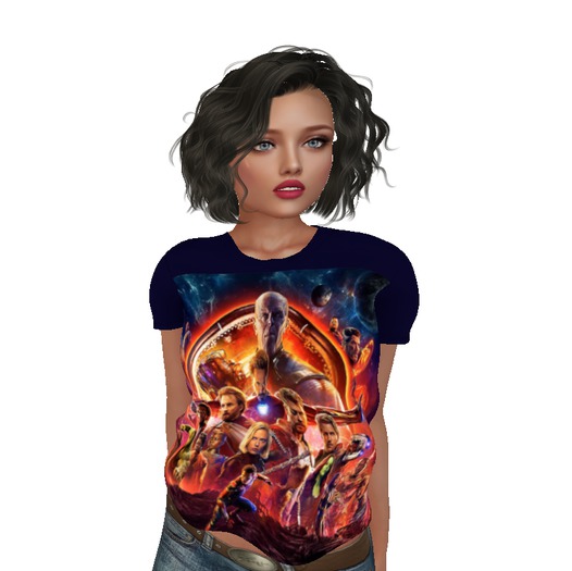 Second Life Marketplace - Woman & Teen FITMESH Blue Infinity Marvel ...