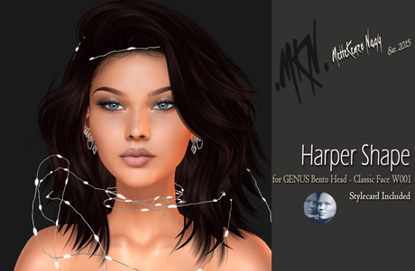 Second Life Marketplace - . MKN . Harper Shape (Genus Classic Face W001 ...