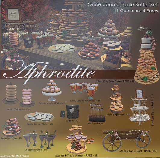 Second Life Marketplace - GACHA - Aphrodite hearty cookies Platter