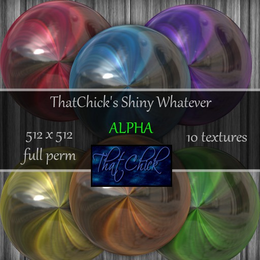 Second Life Marketplace - ~tc~ Shiny Whatever ALPHA Textures