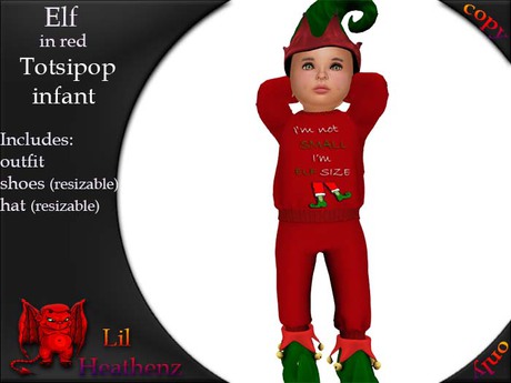 Second Life Marketplace - ~LH~Elf Red Infant (Box) Add