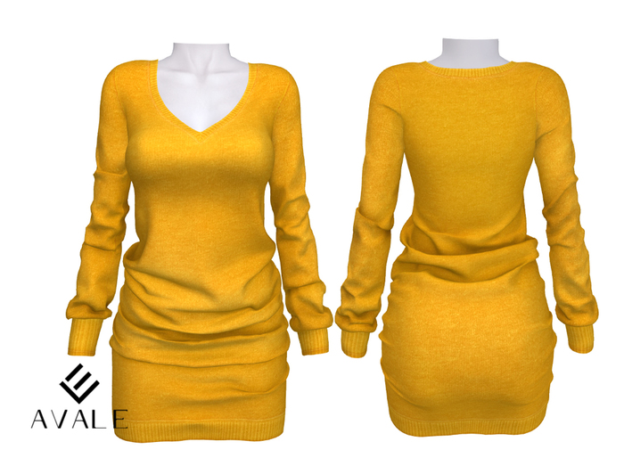 Second Life Marketplace - AVALE Ami Sweater - Yellow