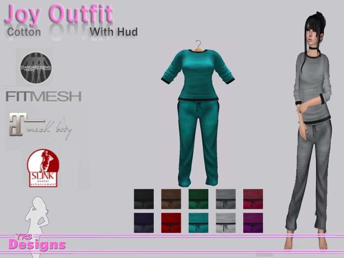 Second Life Marketplace - Joy Outfit With Hud Cotton