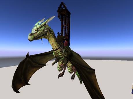 Second Life Marketplace - TC dragon flying throne 70% sale (box rez)