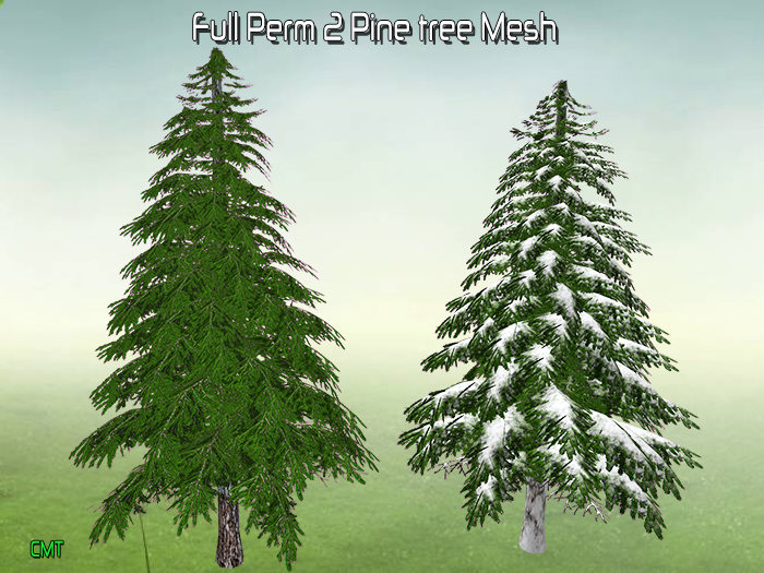 Second Life Marketplace - Full Perm 2 Quality Pine Trees Mesh