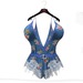 Second Life Marketplace - Vintage Deep-Cut Romper in Dark Blue(Maitreya ...