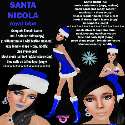 Second Life Marketplace - Santa Nicola - royal blue