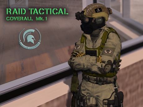 Second Life Marketplace - TAN - RAID Tactical Assault Coverall - Mk.I ...