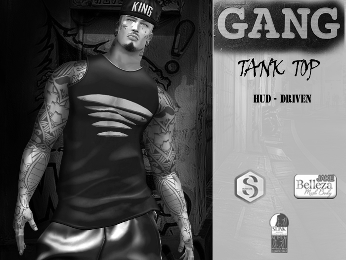 Second Life Marketplace - GANG TANK TOP DEMO