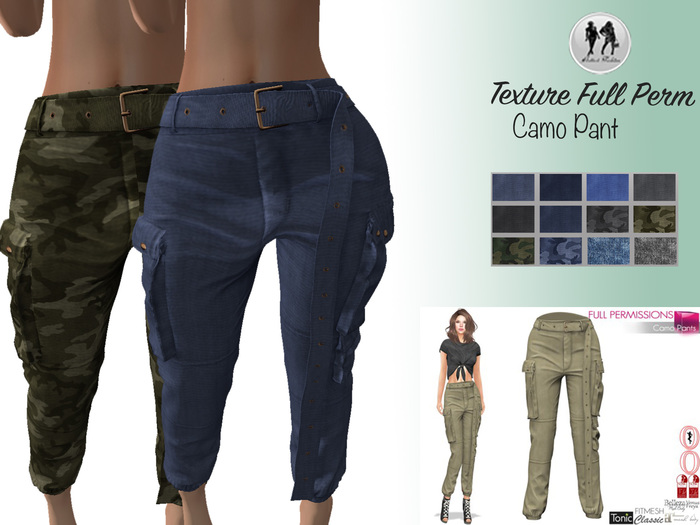 Second Life Marketplace - TEXTURE - MI962708 Camo Pants
