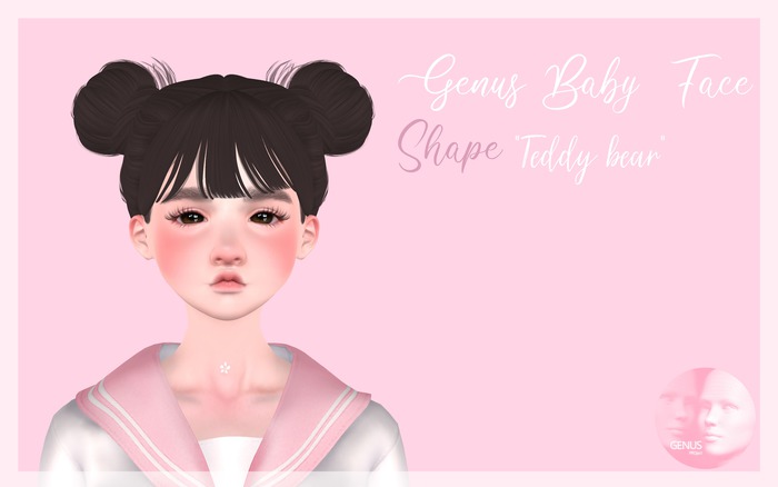 Second Life Marketplace - CutieBeauty.Genus Baby Face Shape "Teddy bear"