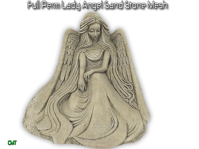 Second Life Marketplace - Full Perm Realistic Lady Angel Sand Stone Mesh